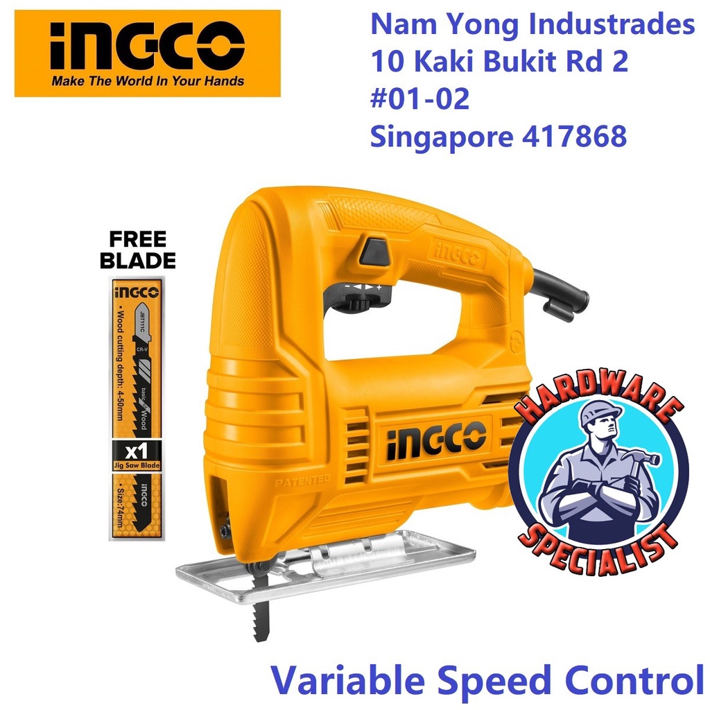Ingco JS400285 Super Select Variable Speed Jigsaw (Wood Cutting, Metal ...