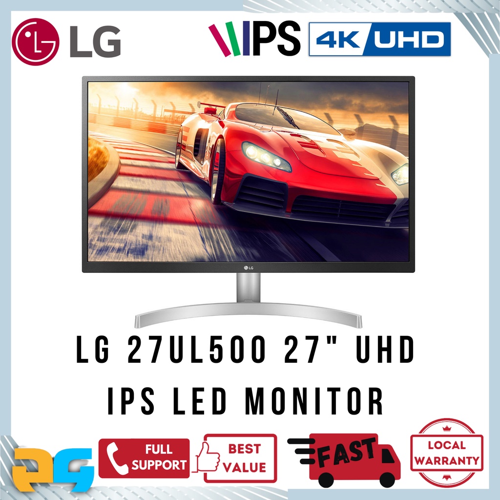 LG 27UL500-W 27'inch UHD 4K IPS Monitor | Shopee Singapore