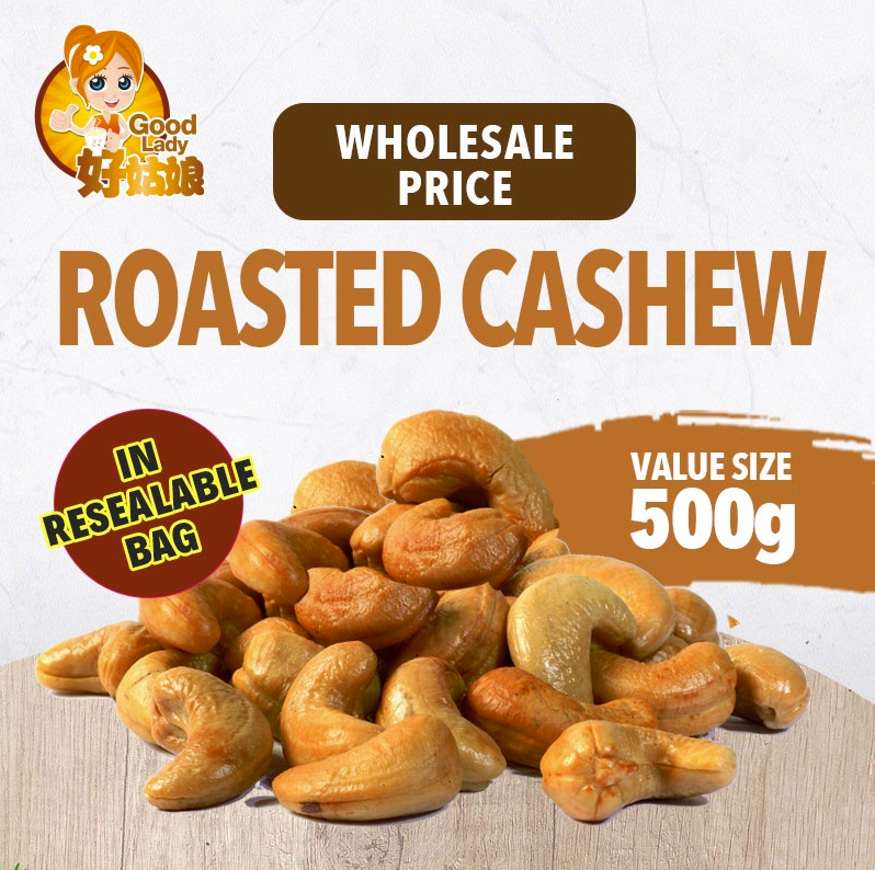 India Jumbo Roasted Cashew Nuts - 500g | Shopee Singapore