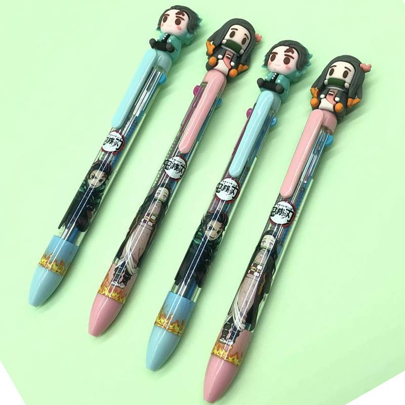 New 4 Colors Demon Slayer Kimetsu No Yaiba Cute Anime Cartoon Ballpoint ...