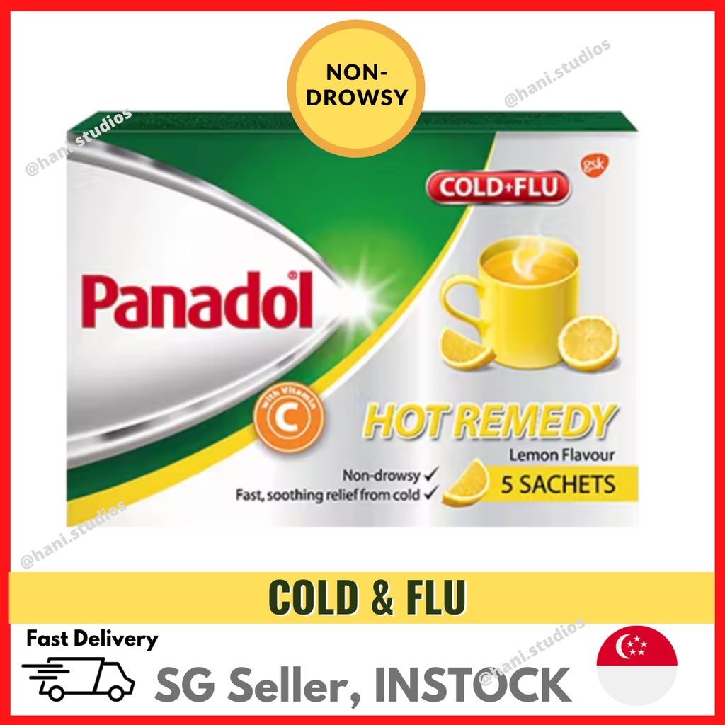 Panadol Cold & Flu Hot Remedy 5 Sachets (Powder Sachet) | Shopee Singapore