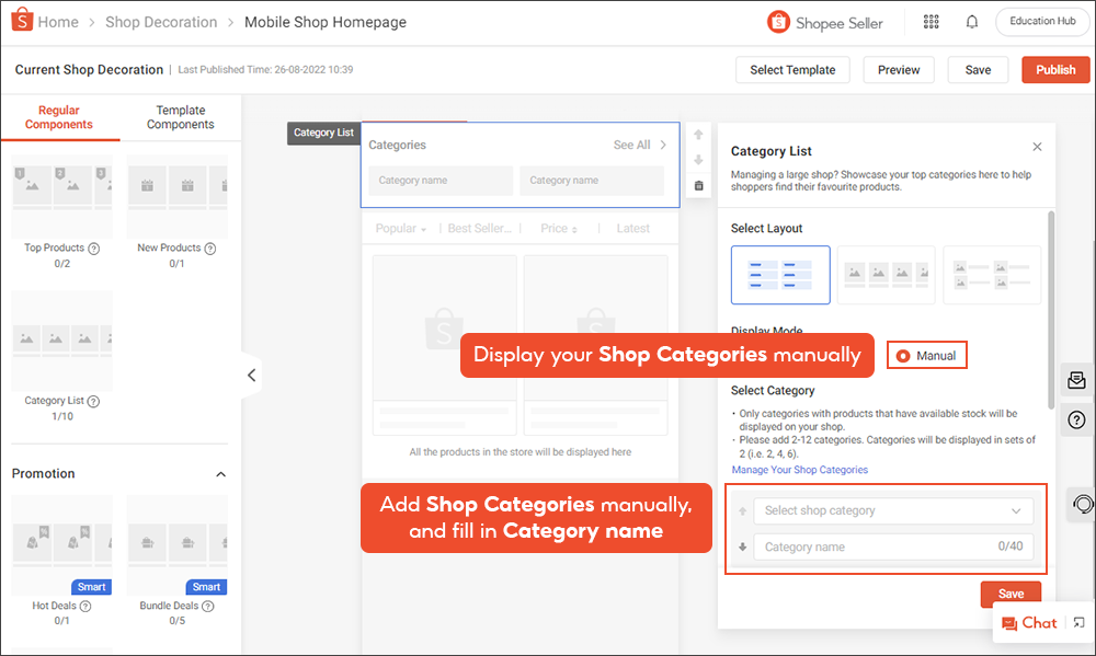Adding Decoration Components | PH Seller Education [Shopee]