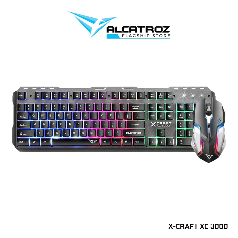 Alcatroz X-Craft XC 3000 Spill Proof Gaming Keyboard and Gaming Mouse ...