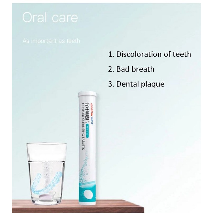 [SG Seller]Denture cleaning tablets Invisible tooth aligner Orthodontic ...