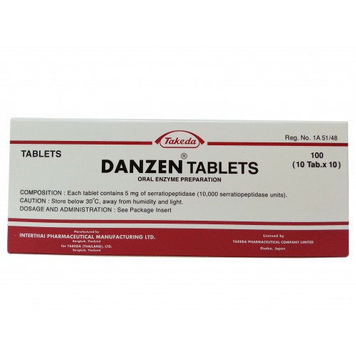 Danzen Tablets 100s - Serratiopeptidase 5mg | Shopee Singapore
