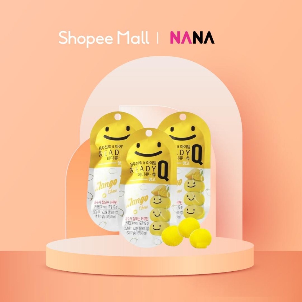 Shopee x Handok Brand Box - Handok Ready-Q Chew Hangover Relief Candy ...