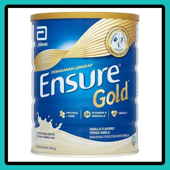 Ensure Gold Vanilla 850G Ensure Gold Wheat 850g Ensure Gold 850g Susu Ensure Gold EXP:2022 ...