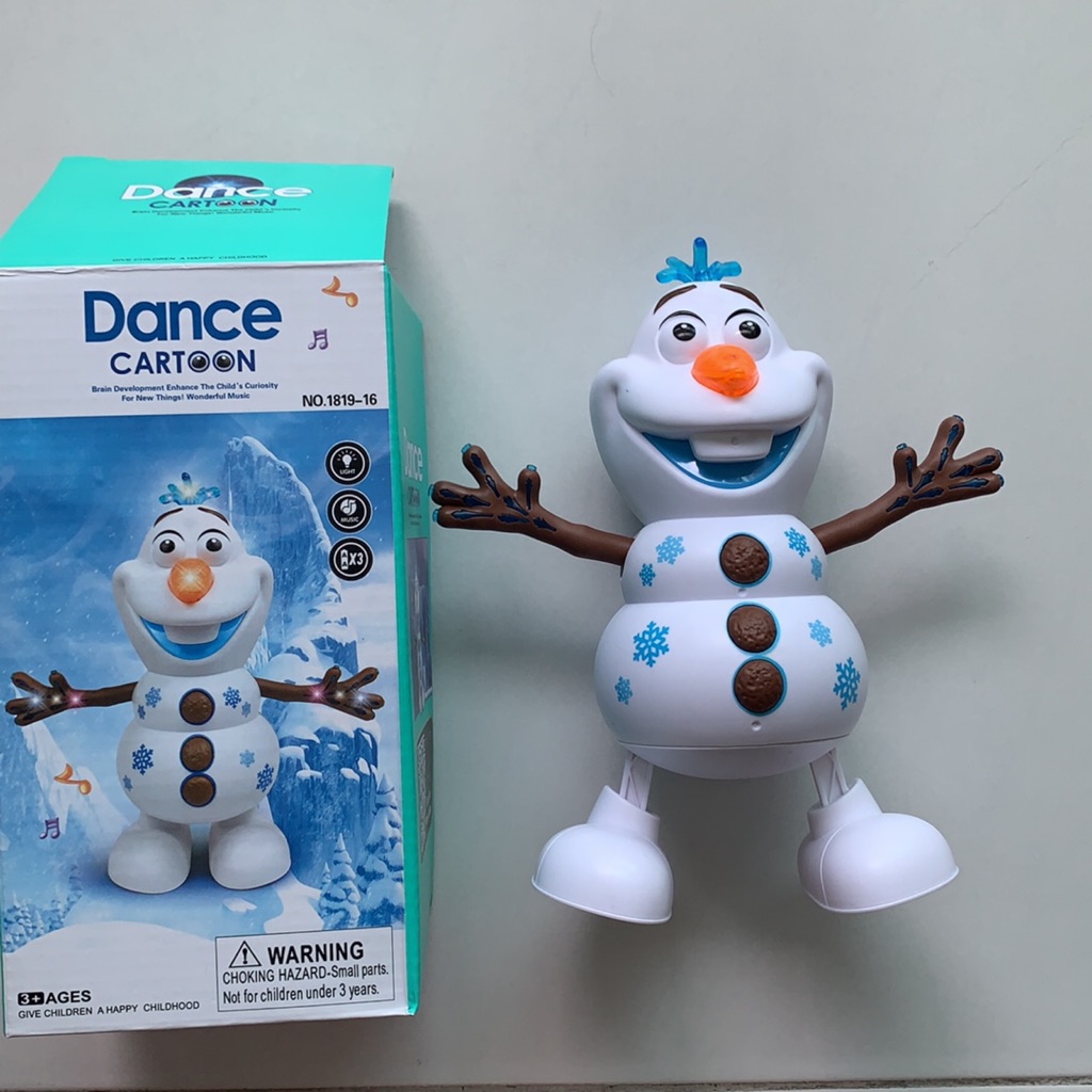Frozen Olaf dance and sing song with lights brand new .. video as shown ...