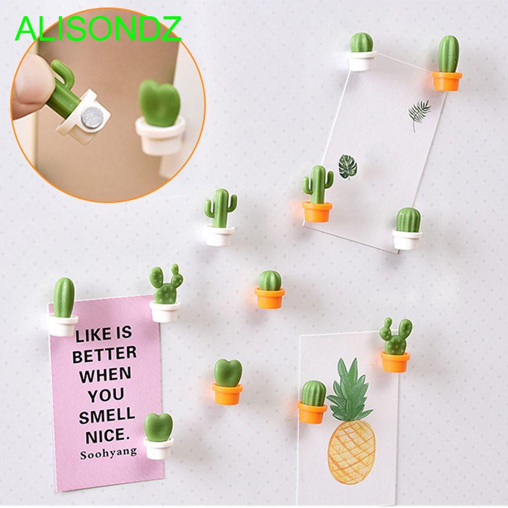 Refrigerator Cute Novelty Succulent Magnet Button Fridge Magnets ...