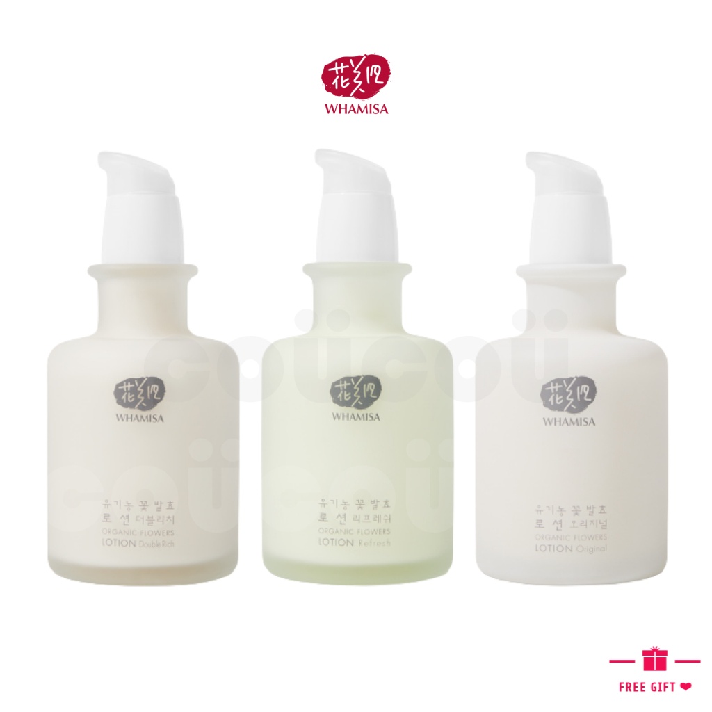 [WHAMISA] Organic Flower Fermented Lotion 150ml (Double Rich/ Refresh ...