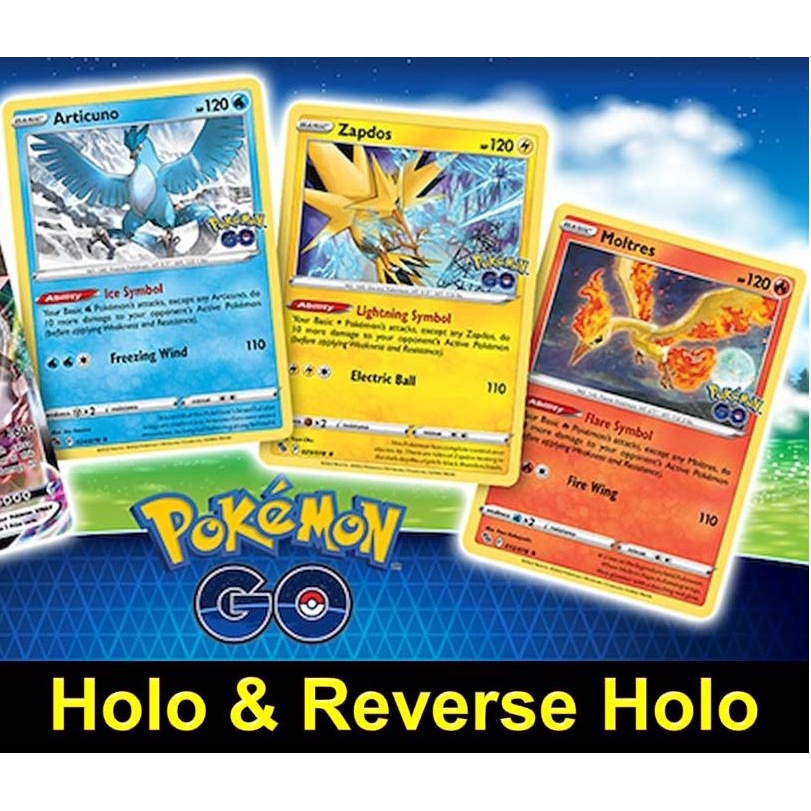 Pokemon GO TCG Pokemon Rares (Holo/Reverse Holo) | Shopee Singapore