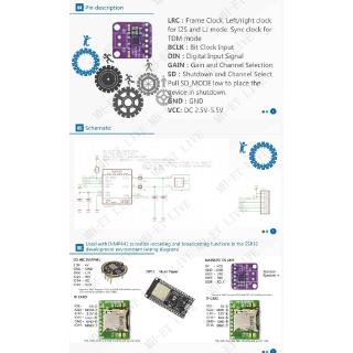 Max98357 3w Class D Amplifier Breakout Interface I2s Dac Decoder Module ...