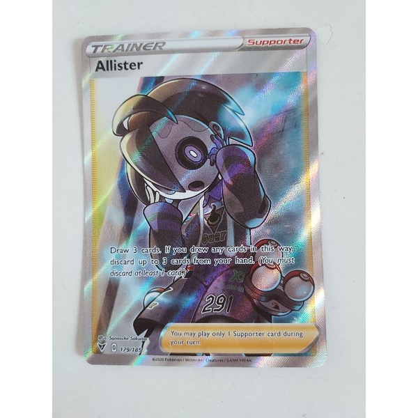 Pokemon allister full art supporter trainer vivid voltage card | Shopee ...