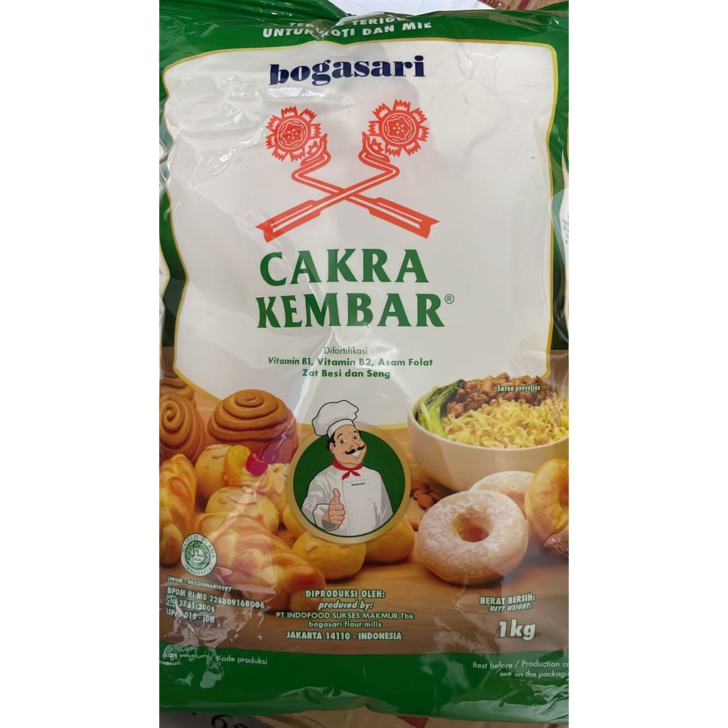Bogasari Cakra Kembar Tepung Terigu 1kg - Flour | Shopee Singapore