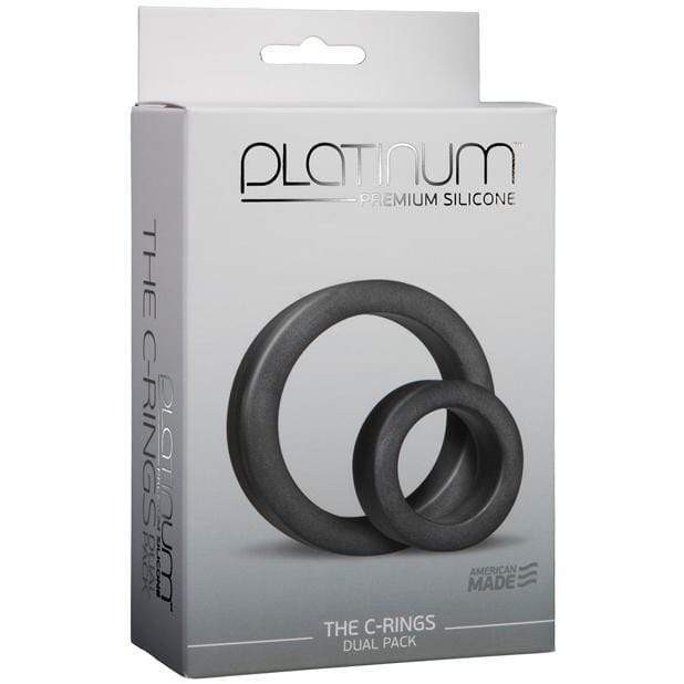 Doc Johnson - Platinum Silicone C Rings Dual Set (Black) | Shopee Singapore