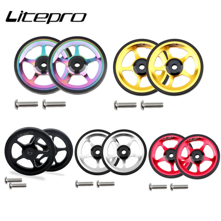 Litepro Bicycle Easy Wheel For Brompton Folding Bike Portable Bearing ...