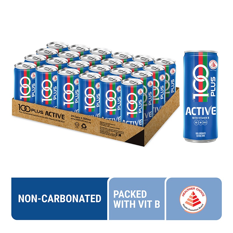 100 Plus Active Non-Carbonated Isotonic Drink (24 Pack/300ml) | Shopee Singapore