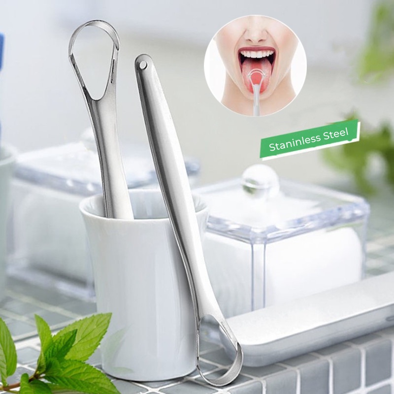 304 Stainless steel tongue scraper tongue coating cleaner tongue ... 304 Stainless steel tongue scraper tongue coating cleaner tongue ...