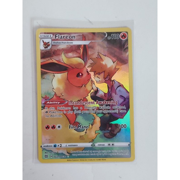 Pokemon flareon trainer gallery brilliant star card | Shopee Singapore
