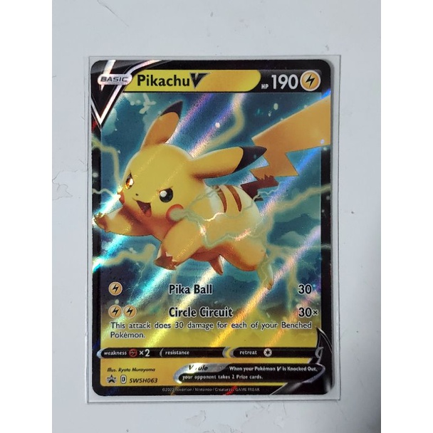 Pokemon swsh063 promo pikachu v card | Shopee Singapore
