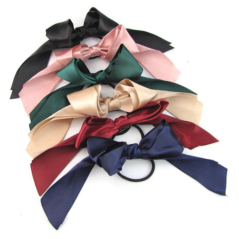 Women Cute Rubber Bands Tiara Ribbon Bow Hair Band Rope | Shopee Singapore
