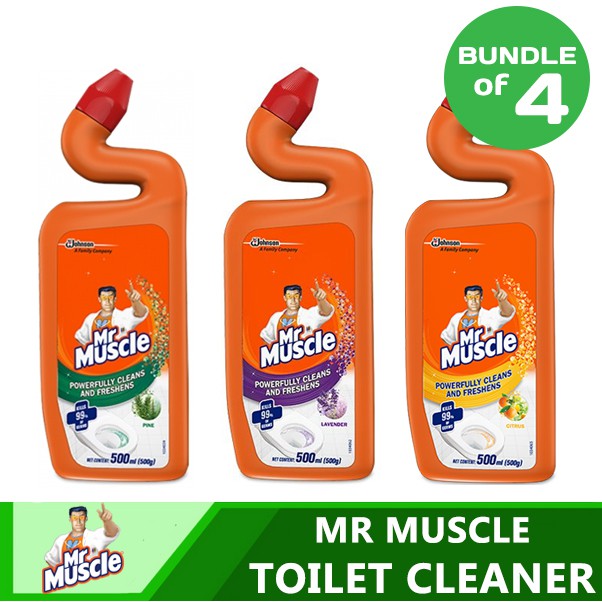 [Bundle of 4] Mr Muscle Bathroom Cleaner/Toilet Cleaner Liquid ...