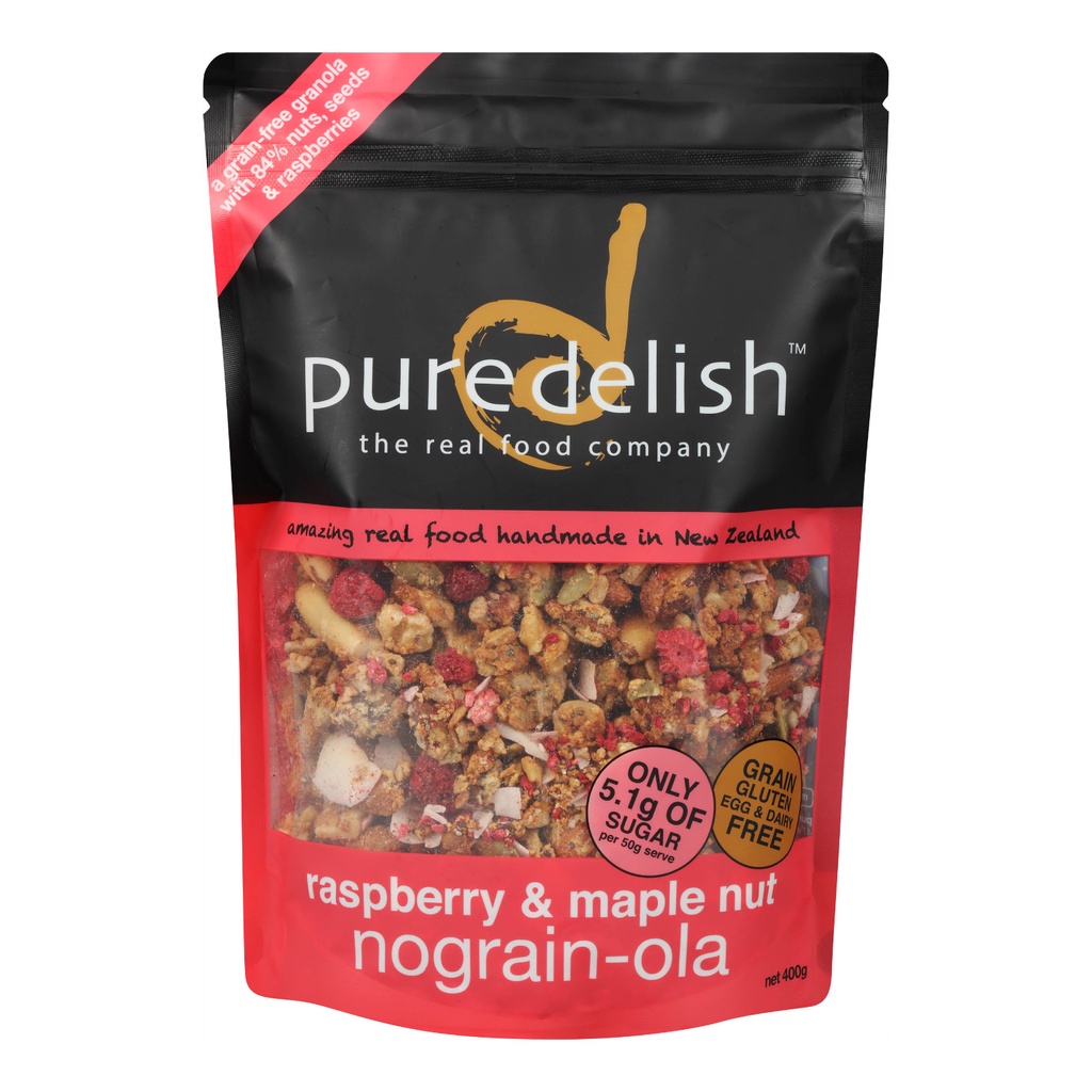 Pure Delish Quiona Grain-ola - Raspberry Crunch, 400g | Shopee Singapore