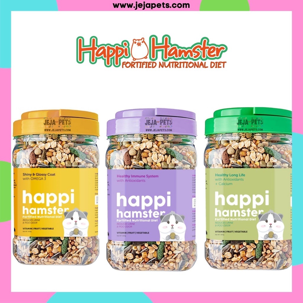 [NEW STOCK] Happi Hamster Assorted Flavour Fortified Nutritional Diet ...