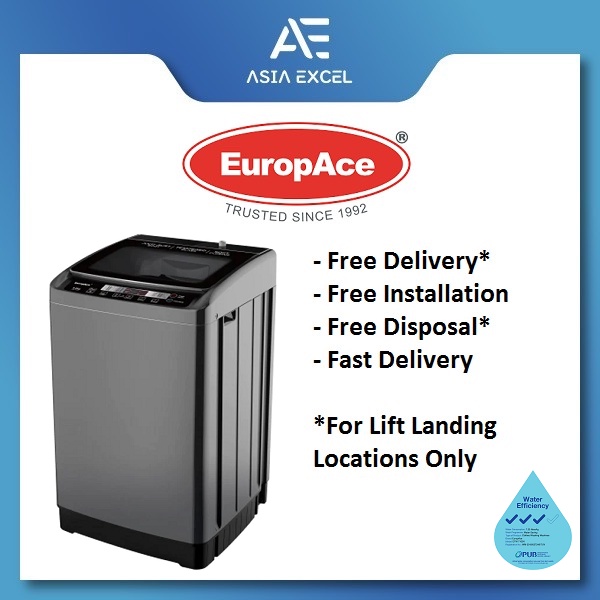 EUROPACE ETW 7100V 10KG GUN METAL TOP LOAD WASHING MACHINE | Shopee Singapore