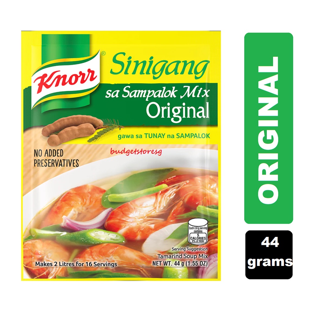 Knorr Sinigang sa Sampalok Mix ORIGINAL (Tamarind Soup Mix Original) - 44 grams | Shopee Singapore