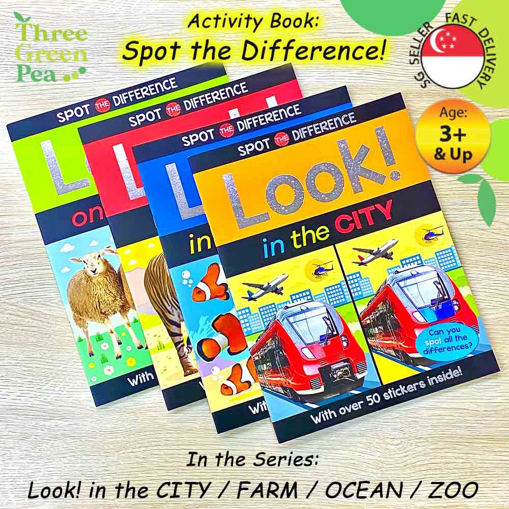 [Bundle Deal] 4 Books of Spot the Difference Activity Books in 4 ...