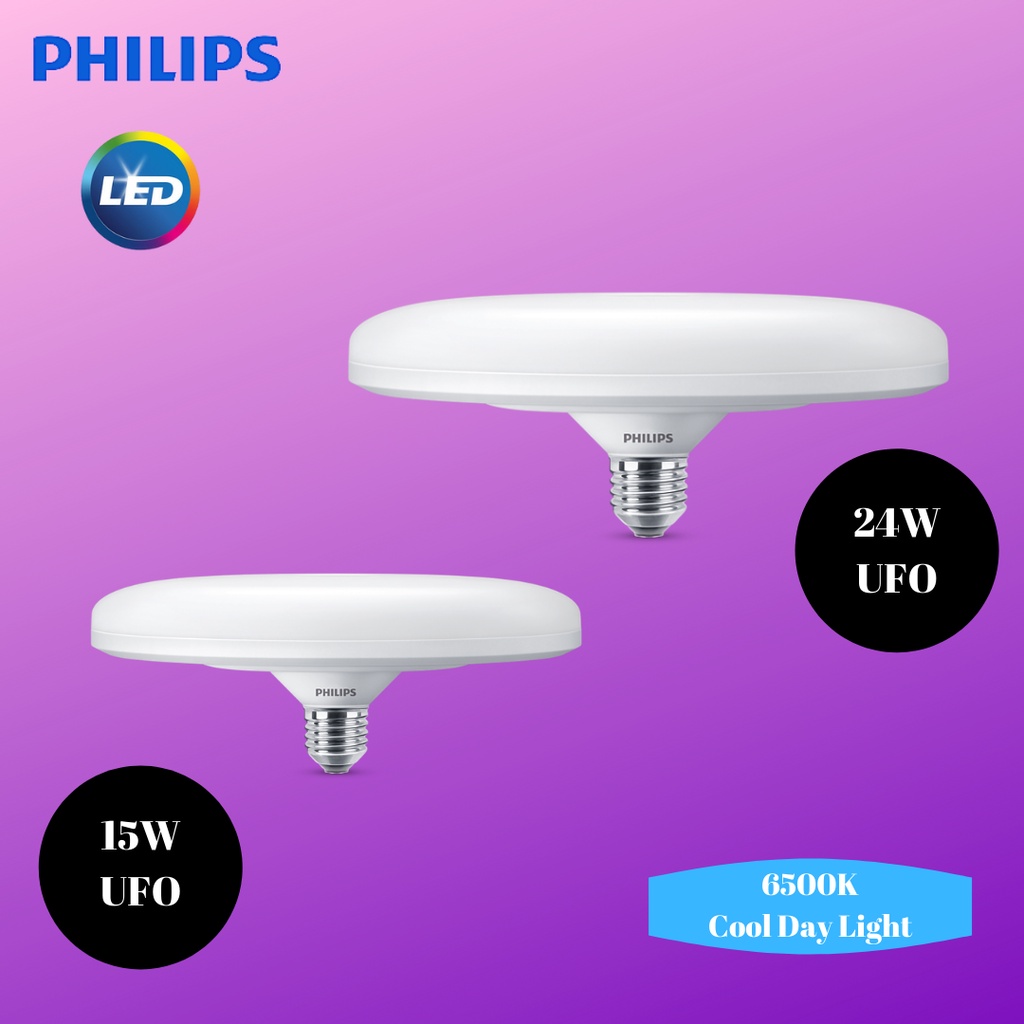 Philips UFO LED Bulb 15W / 24W E27 6500K (Cool Day Light) | Shopee ... Philips UFO LED Bulb 15W / 24W E27 6500K (Cool Day Light) | Shopee ...