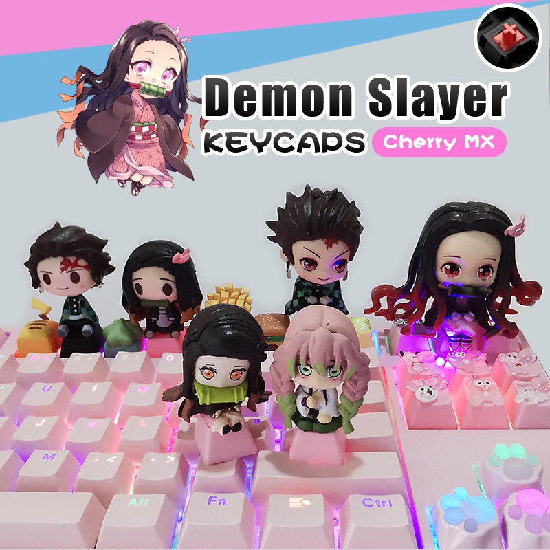 【Keycap】Demon Slayer Tanjiro Nezuko Mechanical Keyboard DIY Customized ...