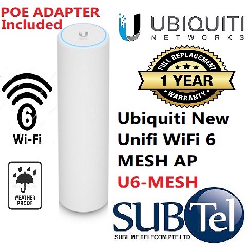U6-MESH Ubiquiti UniFi WiFi 6 Mesh AP. The WiFI6 Access Point Version ...