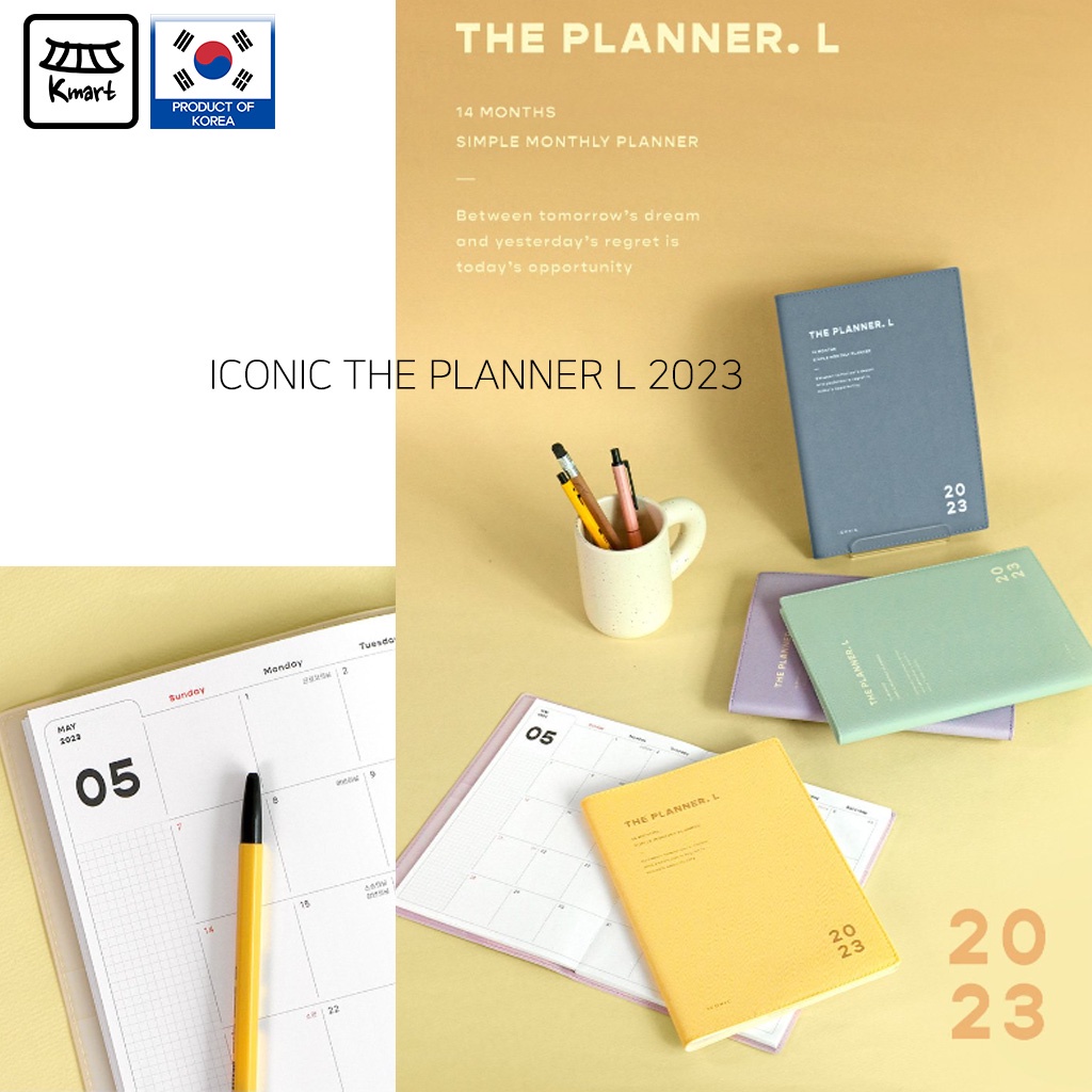 [Korean Planner] ICONIC THE PLANNER L 2023 Scheduler & Planner Monthly ...