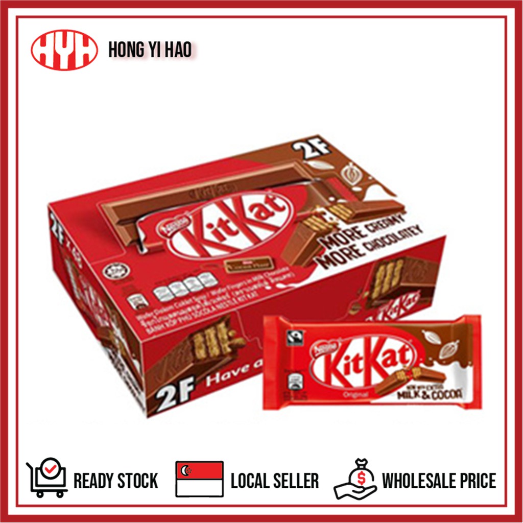Kit Kat 2 Finger Chocolate Box (24x17g) | Shopee Singapore
