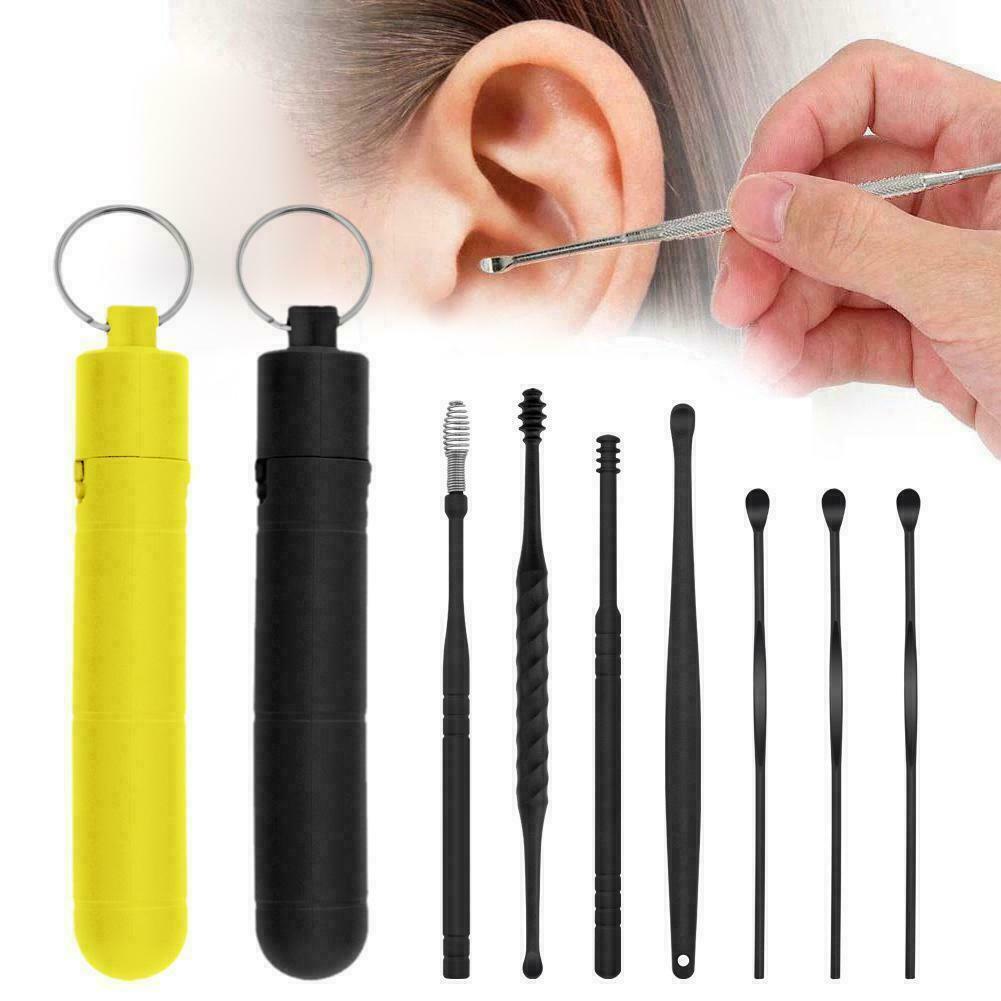 7 piece earwax removal kit/earwax removal Tool/reusable ABS earwax care ...