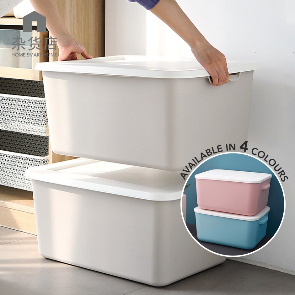 Japanese Minimalist Stackable Storage Boxes in Assorted Sizes | Shopee ...