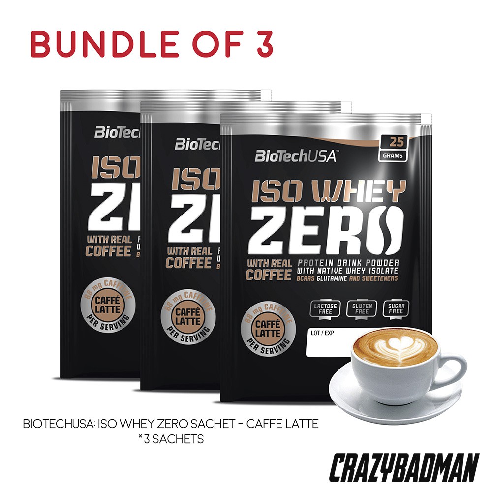 BiotechUSA: Iso Whey Zero Caffe Latte (Sachet) | Shopee Singapore