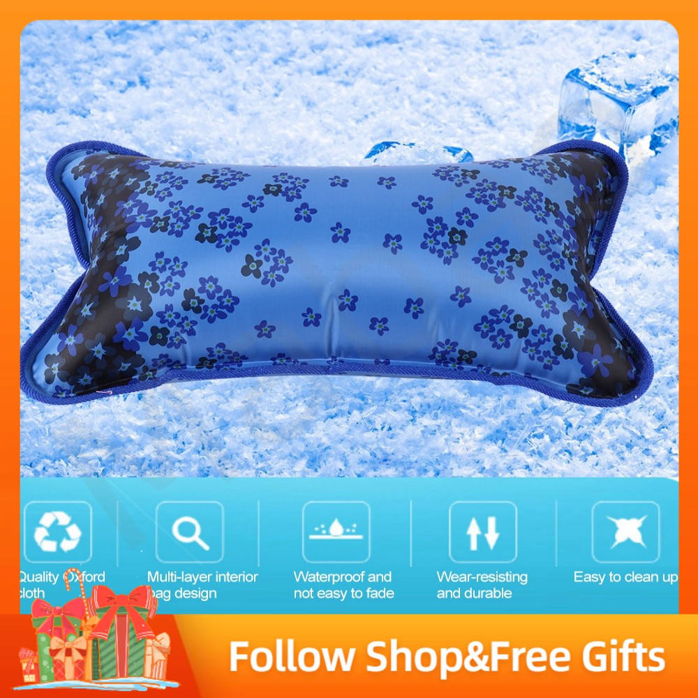 Ready Stock Thickened Ice Pillow Cool Home Travel Water Cushion Cooling ...