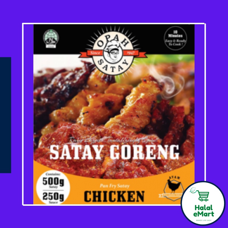 Opah Pan Fried Chicken/ Beef/ Mutton Satay(Satay Goreng Ayam/Lembu ...