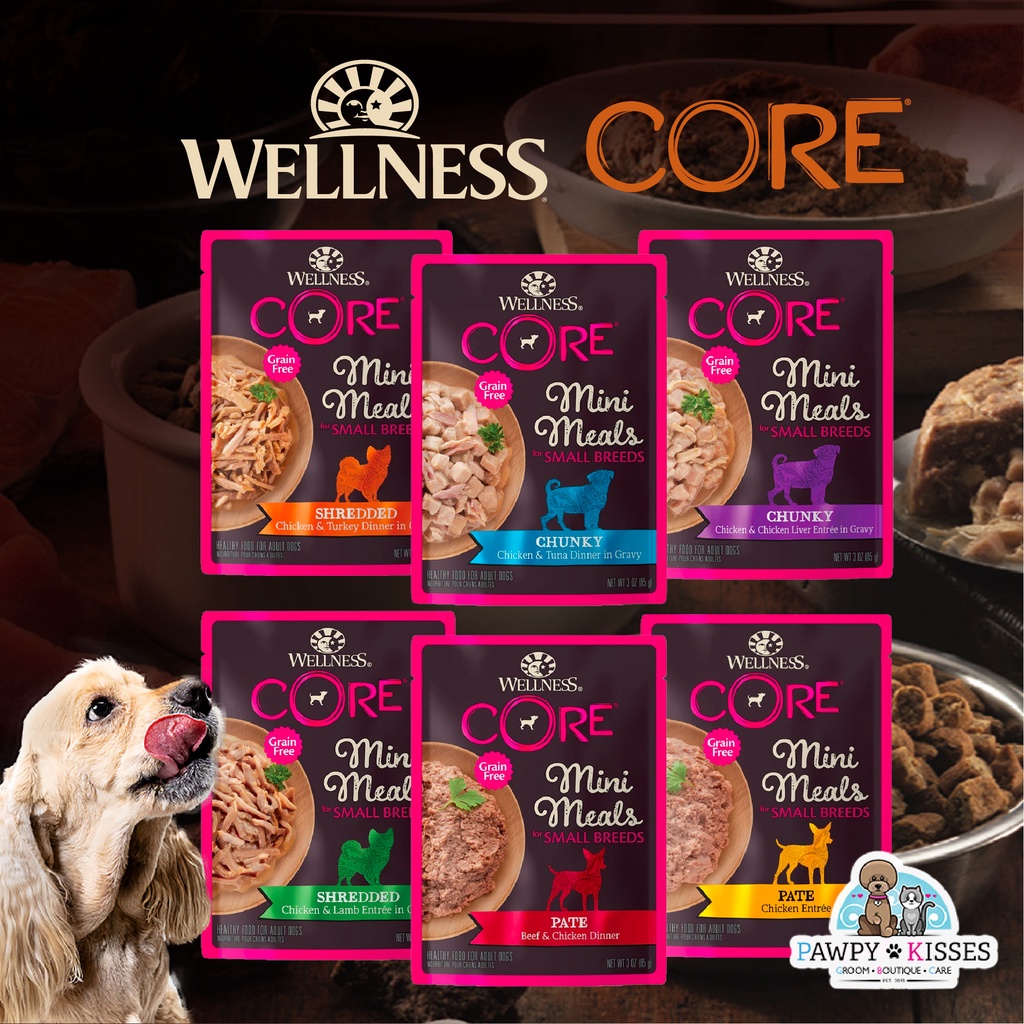 Wellness Core Small Breed Mini Meals Wet Dog Food 3oz | Pawpy Kisses ...