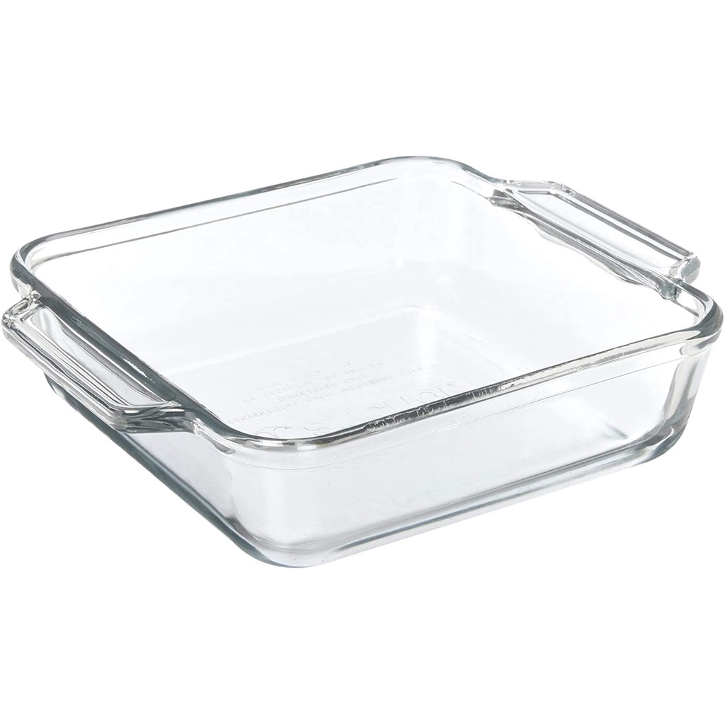 Anchor Hocking 8-Inch Oven Basics Square Glass Baking Cake Dish ...