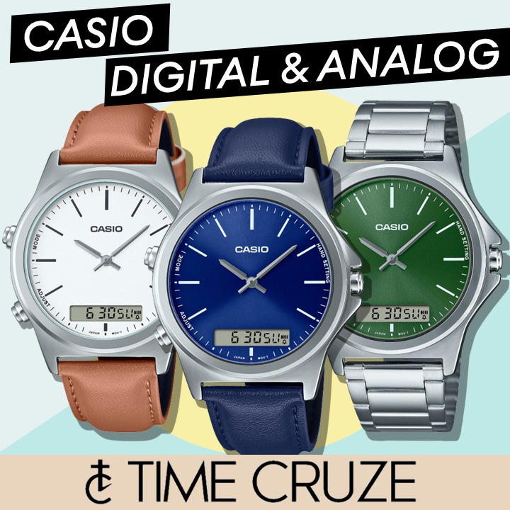 [Time Cruze] *8* Casio MTP-VC01 Series Digital Analog Men Watch MTP ...