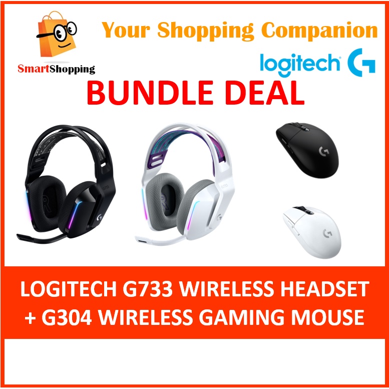 Logitech Bundle G733 Superlight Gaming Headset G304 Ultra Lightspeed ...