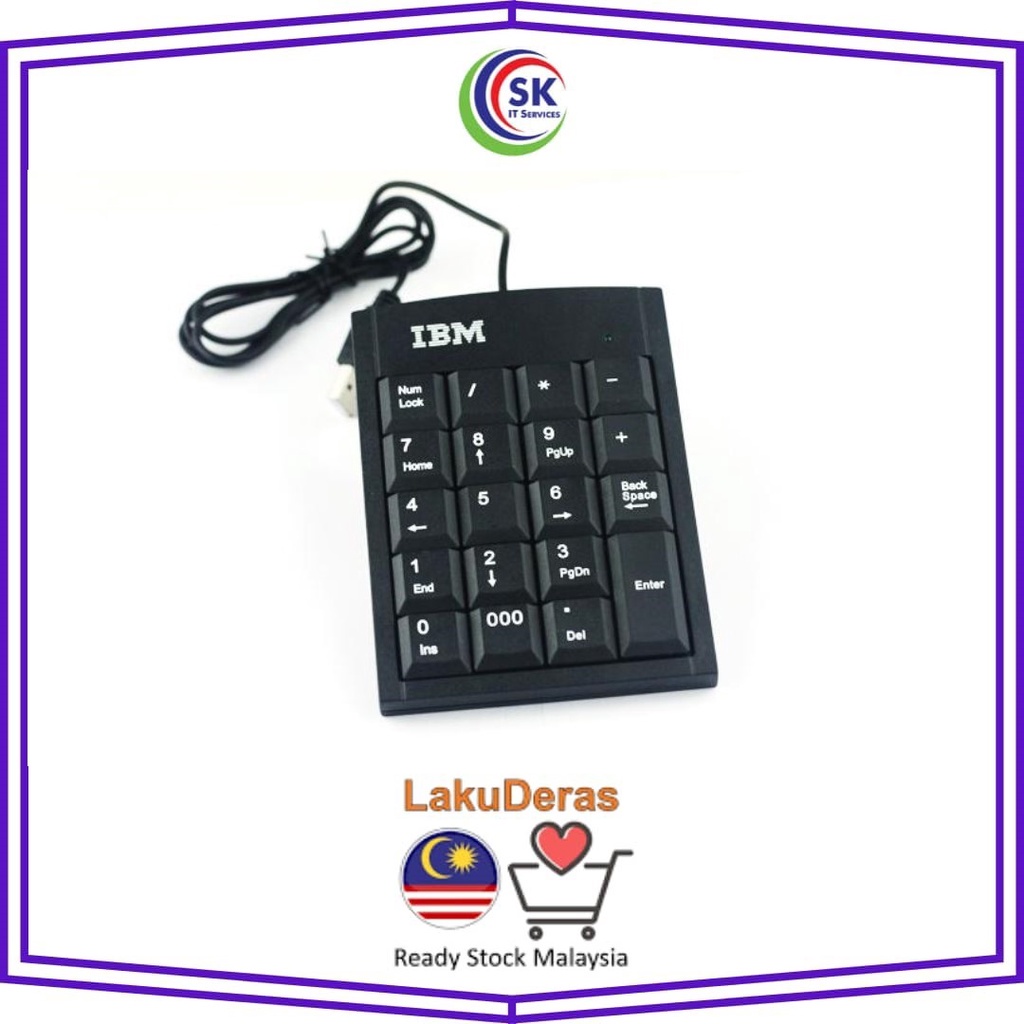 IBM USB Numpad Numeric Keypad Keyboard | Shopee Singapore