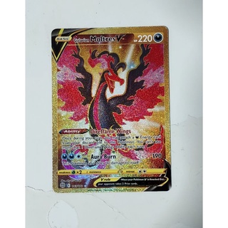 Pokemon galarian moltres V gold brilliant stars card | Shopee Singapore