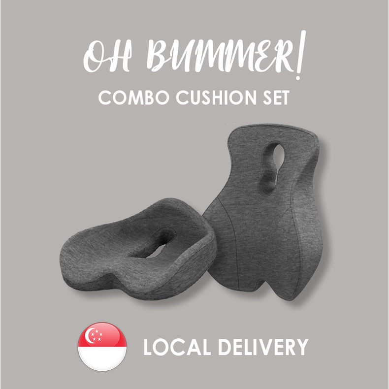 [HH] Oh Bummer! Combo Cushion Set - Tailbone & Back Pain Relief Cushion ...