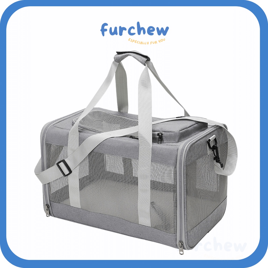 [SG] Pet Carrier Airline Approved Soft Sided for Cats and Dogs ...