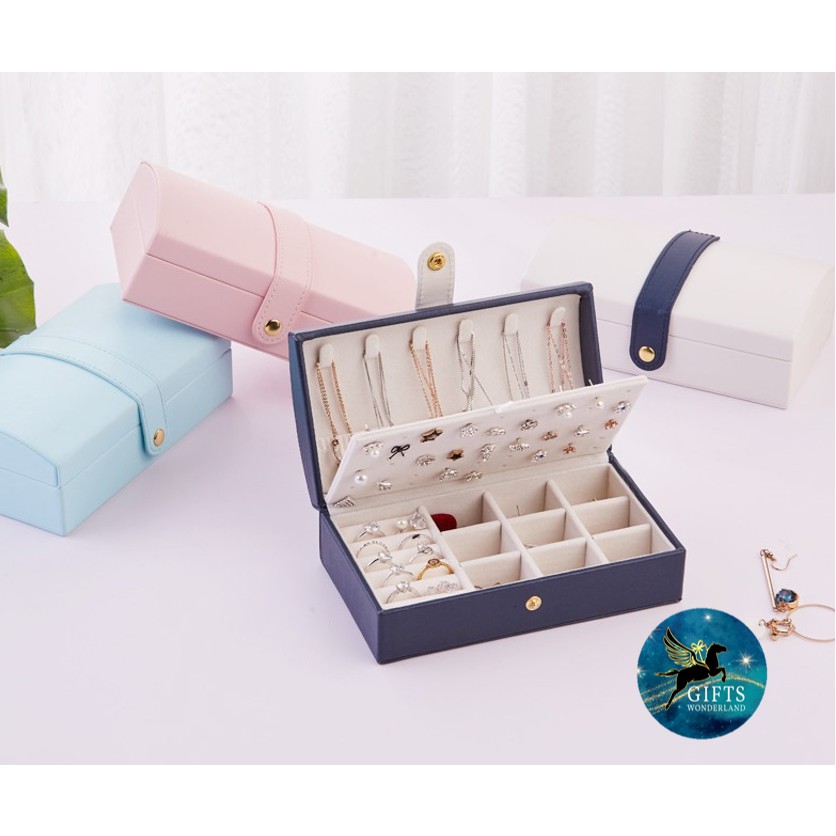 [Local Stock] Portable Jewellery Box Organiser Accessories box for ...